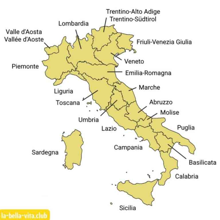 Landkarte Italien – 20 Regionen: Wo ist es am schönsten?